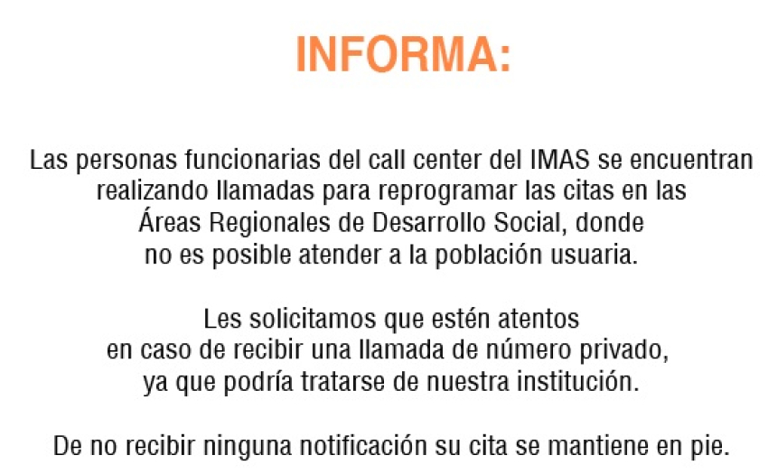 Todo funcionario del IMAS debe estar debidamente identificado ...